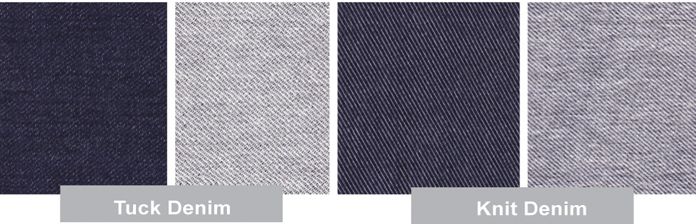 Development of denim effect on knitted fabric