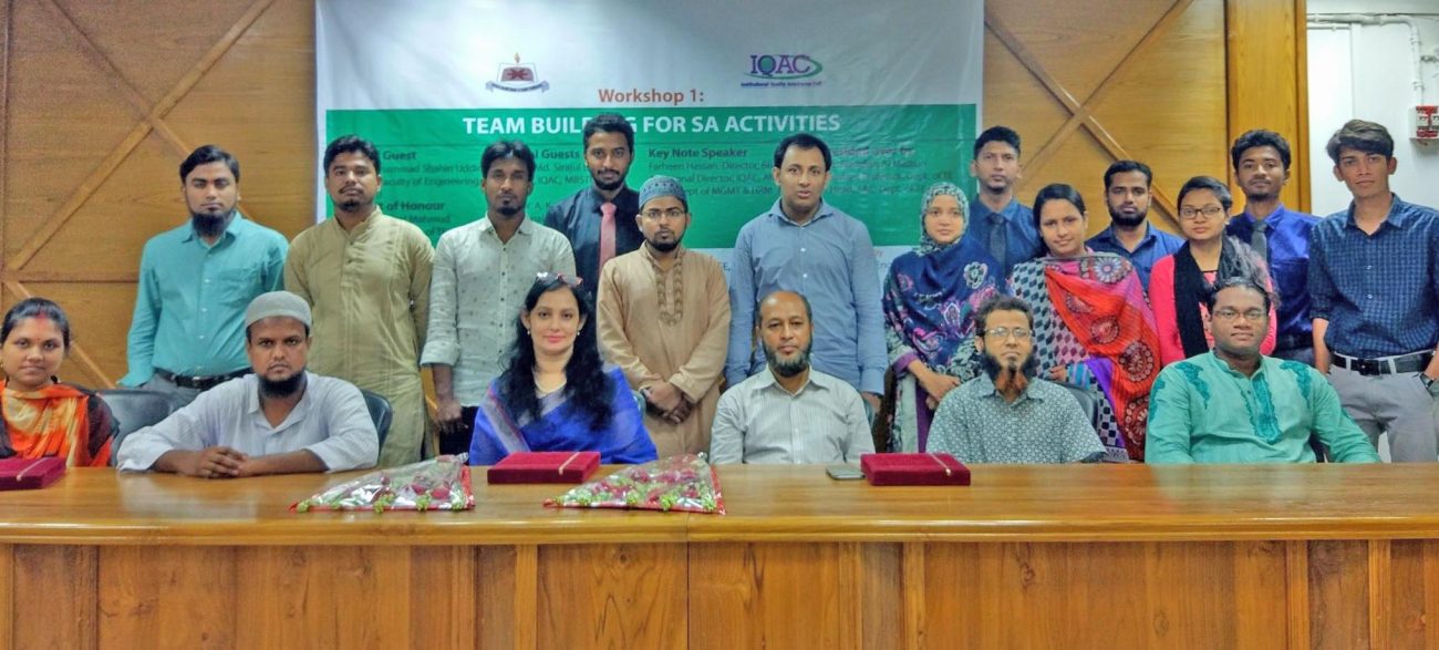 Self-assessment workshop held at DTE, MBSTU