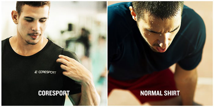 New shirt designed to keep cooler a high-intensity workout