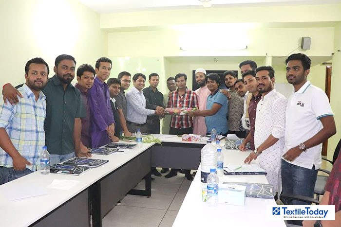 Textile alumni executive members of MBSTU visit Textile Today office