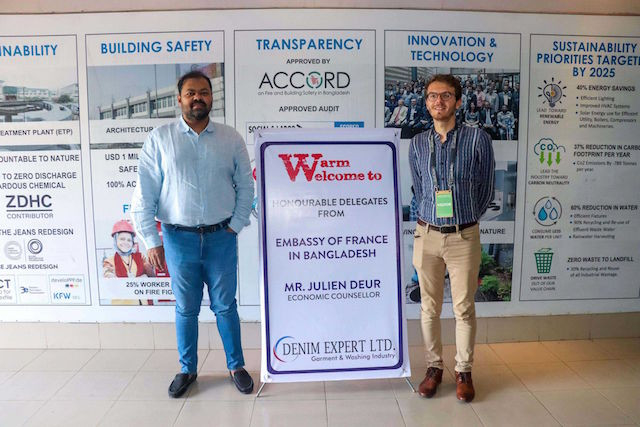 French Economic Counsellor visits Denim Expert Ltd