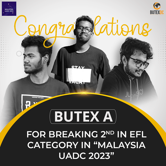 A proud moment for ‘BUTEX A’ team by breaking 2nd in EFL category in ...