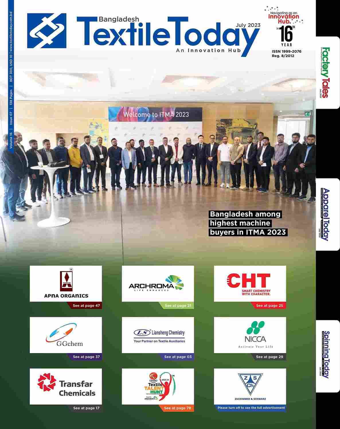 Textile Today July 2023 Issue