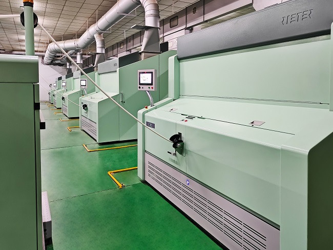 Rieter Card C 81: tripling the speed of Noil and Card waste processing