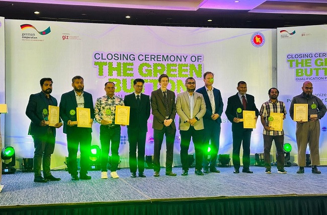 Fakhruddin Textiles honored with Green Button Special Award by GIZ